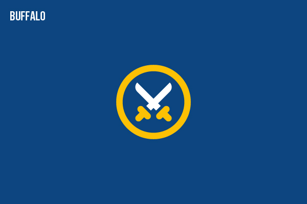 Minimalist NHL logos