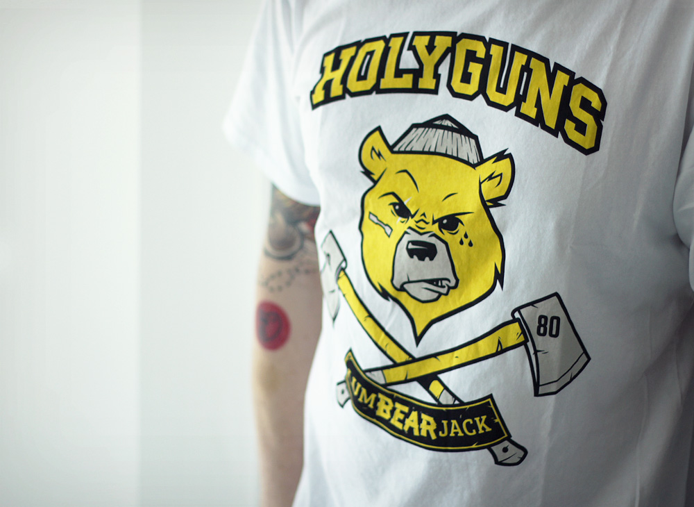 Branding and Illustrations for Holy Guns