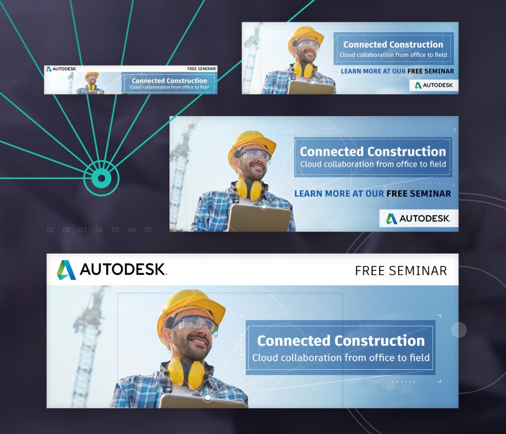 HTML5 banners and Motion Design for AutoDesk