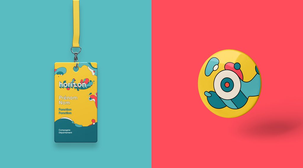 Event identity design for «Soirée Horizon» - Baboon Creation